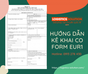 Hướng dẫn kê khai CO form EUR1 - Logistics Solution